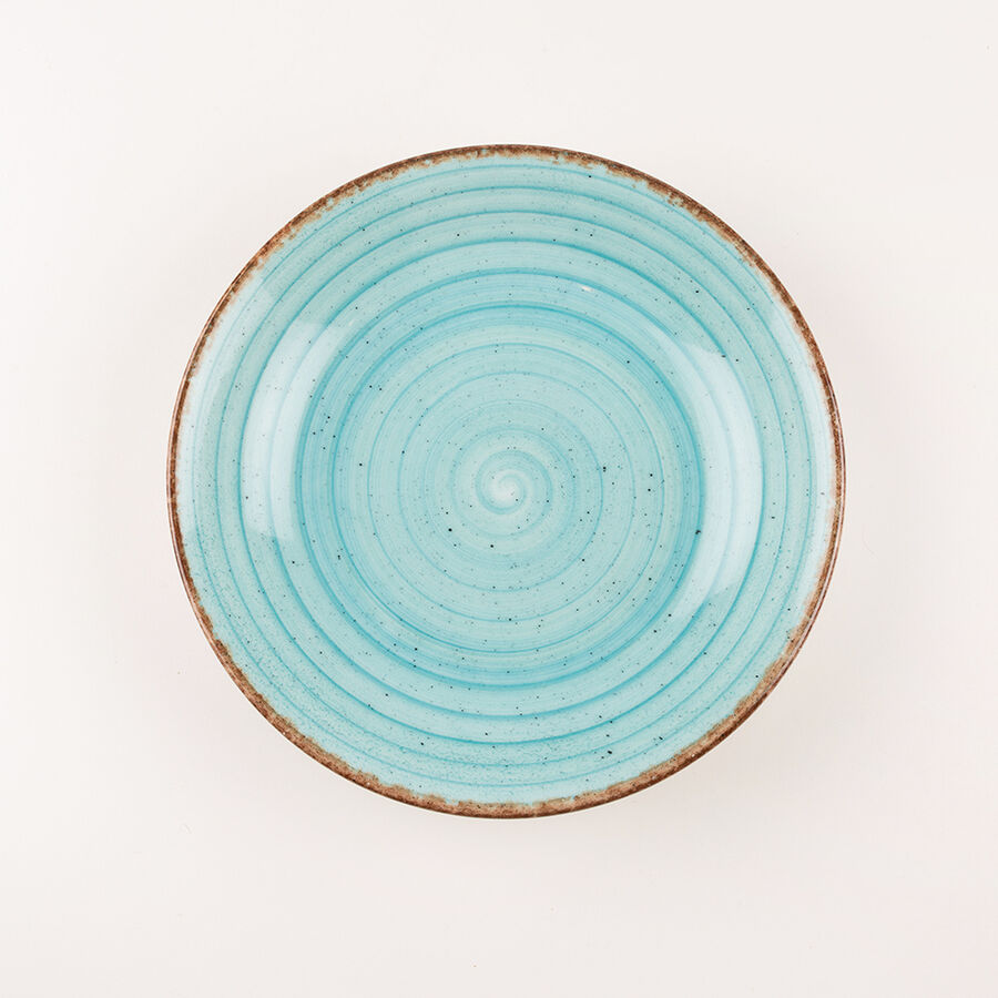 Plato hondo azul Eo Turquoise Ø20cm | Casa Viva