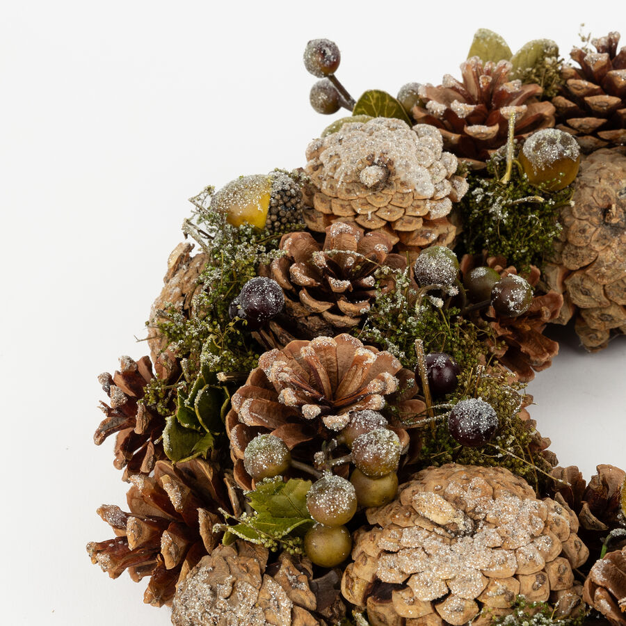 Corona decorativa piñas Ø34cm | Casa Viva