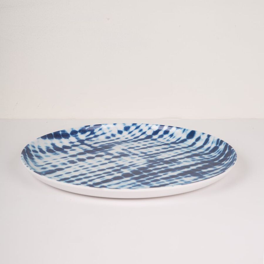 Plato Llano Melamina Azul 25cm | Casa Viva