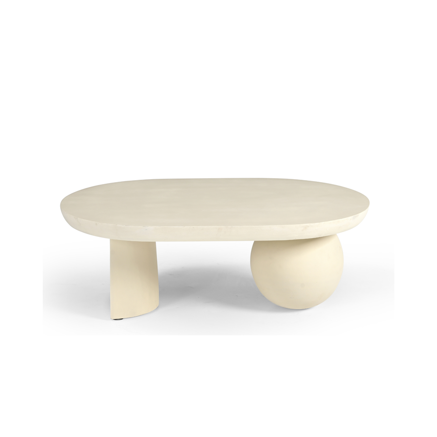 Mesa de centro de madera de mango Beca 107x71x38cm Clau&Chloe | Casa Viva