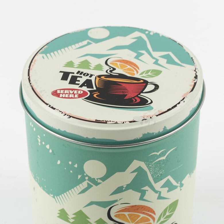 Caja de metal Ø10x13cm en varios modelos | Casa Viva