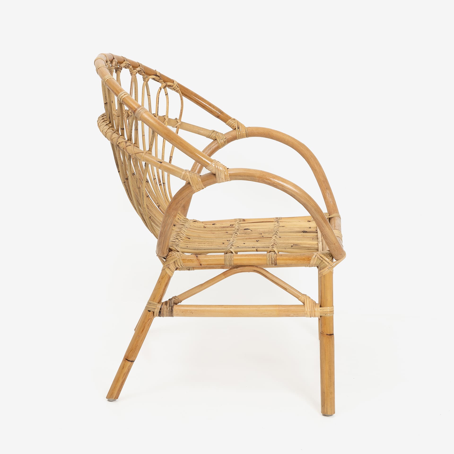 Butaca de mimbre Indie 69x64,5x87cm | Casa Viva