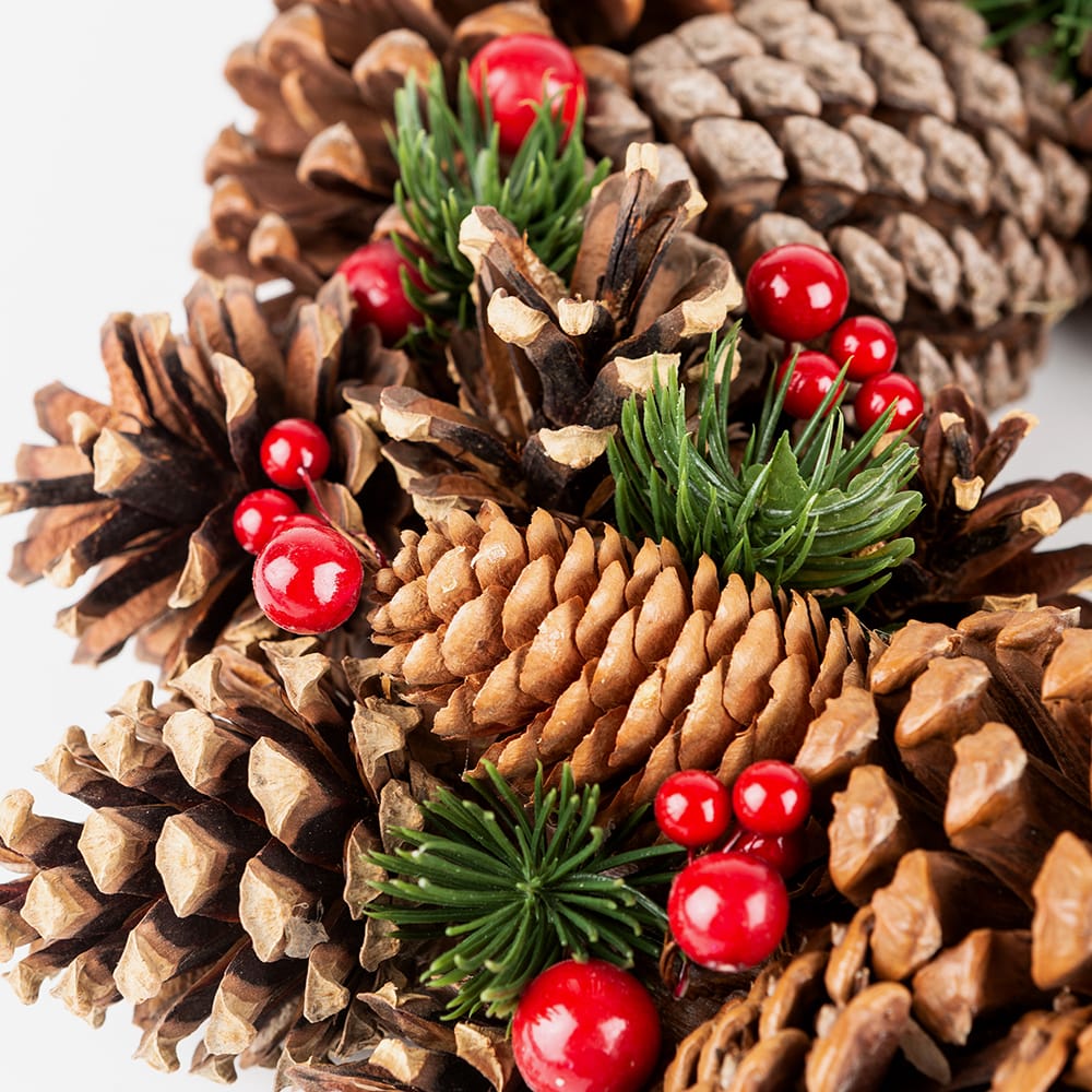 Corona decorativa piñas Ø33x8cm | Casa Viva